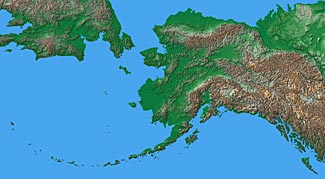 USA Relief Map Collection Catalog - State of Alaska