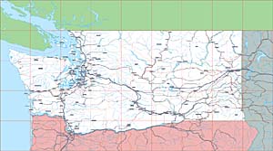 USA Relief Map Collection Catalog - State of Washington